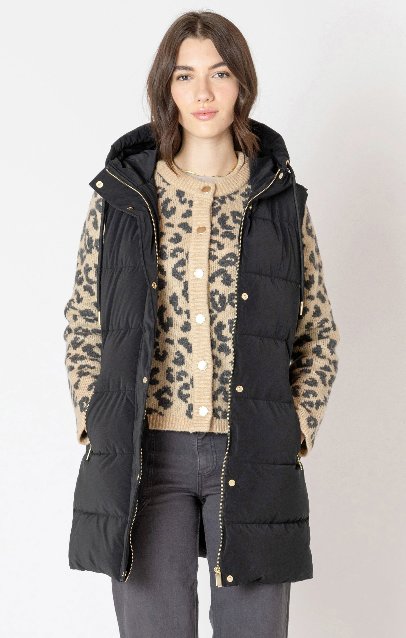 Dex Hooded Puffer Vest – Emma Downtown